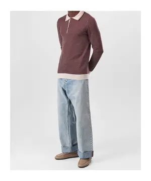 Valentino Garavani Long Sleeve Knit Polo Shirt