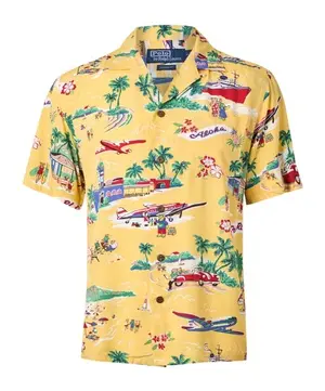 Polo Ralph Lauren Printed Short-sleeved Shirt - Yellow