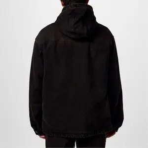 Prada Denim Zip-up Jacket With Hood
