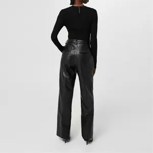 ANINE BING Belt Loop Casual Pants