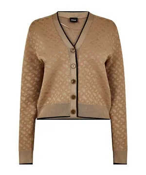 Hugo Boss Simple Knitted Sweater - Brown