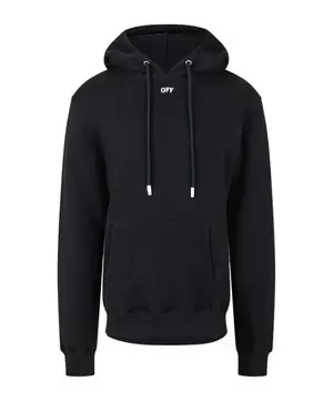 Off-White Arrow Print Logo Hoodie - Black
