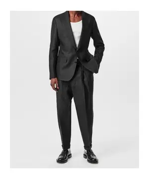 Dolce & Gabbana Double Pleat Cuffed Hem Trousers