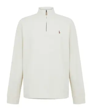 Polo Ralph Lauren Logo Zip-up Sweatshirt White