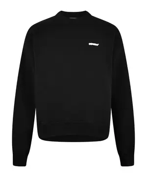 Off-White Long-sleeve Cotton Sweatshirt - Black