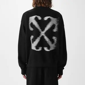Off-White Long-sleeve Cotton Sweatshirt