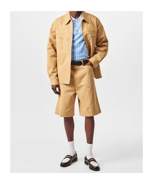 Casablanca Long Sleeve Zip-up Jacket With Multiple Pockets