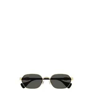 Gucci Double G Hexagon Sunglasses - Black