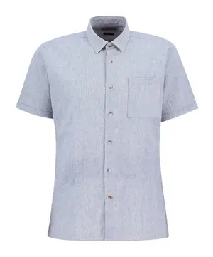 Barbour Tindale Striped Short Sleeve Shirt - Bleached Blue