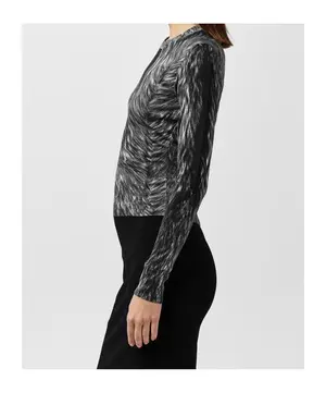 Dolce & Gabbana Fur Print Long Sleeve Knitwear