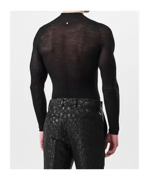 Versace Long Sleeve Turtleneck Sweater