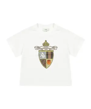 Fendi Short Sleeve T-shirt With Shield Emblem