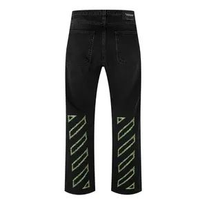 Off-White Relaxed Fit Printed Jeans