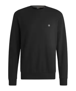 Hugo Boss Logo Patch Crewneck Sweater - Black