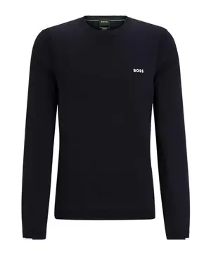 Hugo Boss Printed Crew Neck Sweatshirt - Black