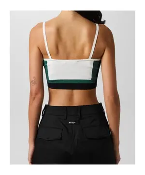 Palm Angels Race Crop Knit Top