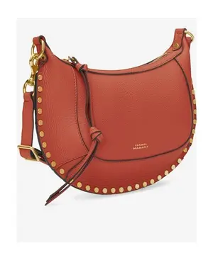 Isabel Marant Étoile Oskan Moon Grainy Leather Shoulder Bag