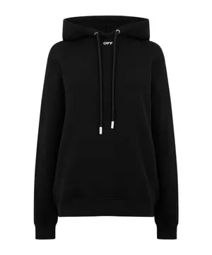 Off-White Logo Print Hooded Sweatshirt
