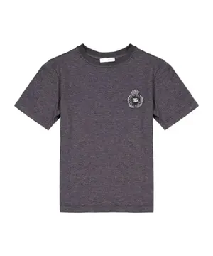 Dolce & Gabbana Dg Sml Lgo Tee Jn54 - Black
