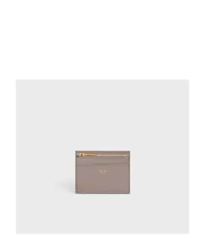 Celine Compact Wallet Triomphe In Shiny Calfskin