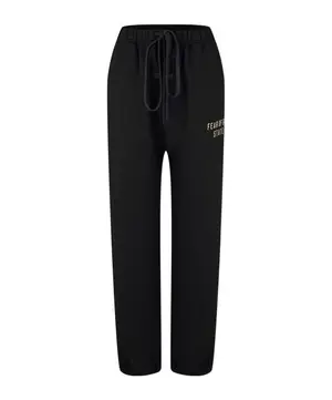 Fear Of God Logo Tie Track Pants - Black