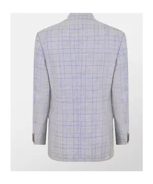 VIVIENNE WESTWOOD Light Purple Plaid Double-breasted Blazer