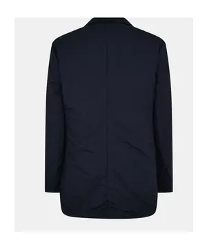 Dries Van Noten Navy Blue Lightweight Quilted Blazer-style Jacket