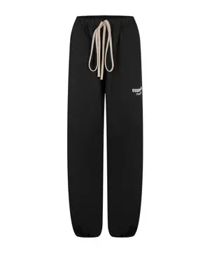 Fear Of God Logo-printed Tie-dye Track Pants - Black
