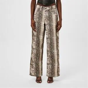 JADED LONDON Printed Wide Leg Jeans