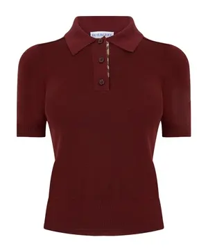 Burberry Short-sleeved Knitted Polo Shirt