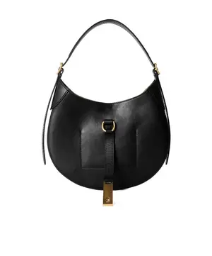 Polo Ralph Lauren Leather Shoulder Bag - Black