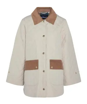 Barbour Corinne Quilted Jacket With Corduroy Piping - No