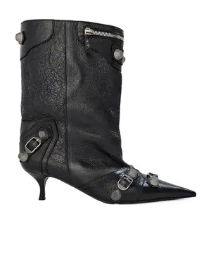 Balenciaga Pointed-toe Ankle Boots - Black