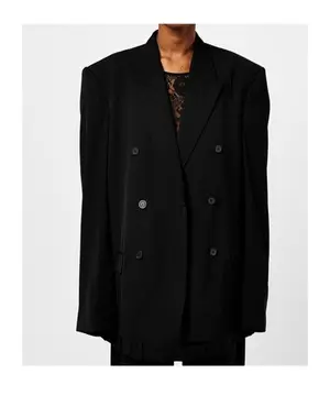 Balenciaga Double-breasted Wool-twill Blazer