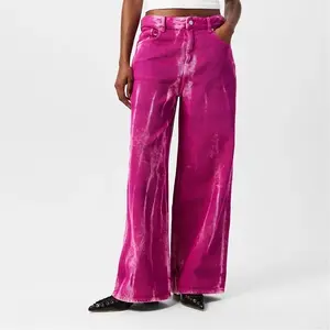 GANNI Baggy Jeans - Purple