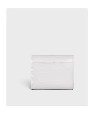 Celine Small Flap Wallet Triomphe In Lizard