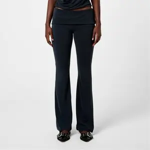 JADED LONDON Fold-waist Flared Trousers