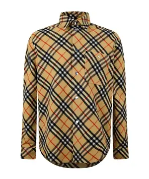 Burberry Versatile Plaid Long-sleeve Shirt