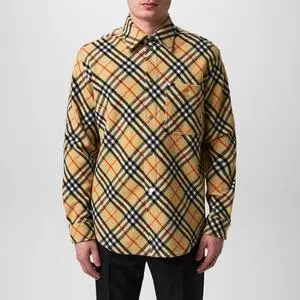 Burberry Versatile Plaid Long-sleeve Shirt