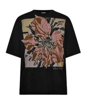 Dries Van Noten Solid Color Printed T-shirt - Black