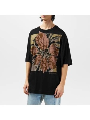 Dries Van Noten Solid Color Printed T-shirt