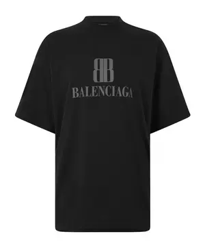 Balenciaga Simple Short-sleeved Shirt - Black