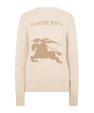Burberry Knitted Sweater With Equestrian Knight Motif
