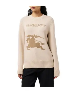 Burberry Knitted Sweater With Equestrian Knight Motif