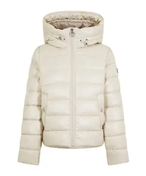 Barbour Long-sleeved Padded Jacket With Hood And Zip Closure