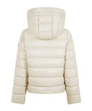 Barbour Long-sleeved Padded Jacket With Hood And Zip Closure