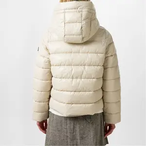 Barbour Long-sleeved Padded Jacket With Hood And Zip Closure