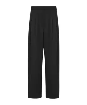 ST. AGNI Adjustable Waist Wide-leg Trousers