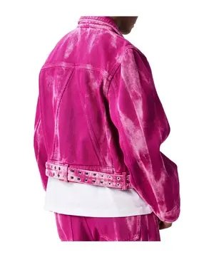 GANNI Heavyweight Denim Jacket With Belt