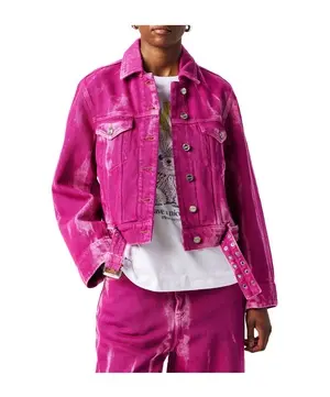GANNI Heavyweight Denim Jacket With Belt